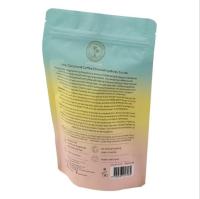 China Plastic Food Biodegradable Packaging Bags 250g 340g 120 Micron Strong Sealing With Zipper for sale