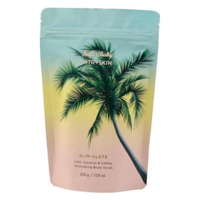 China Plastic Food Biodegradable Packaging Bags 250g 340g 120 Micron Strong Sealing With Zipper for sale
