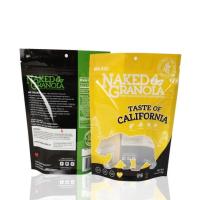China Matte Eco Recyclable Food Pouches Tasteless Resealable Plastic Stand Up Bags 150 mic for sale
