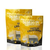 China Matte Eco Recyclable Food Pouches Tasteless Resealable Plastic Stand Up Bags 150 mic for sale