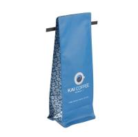 China High Barrier Printing Aluminum Foil Side Gusset Coffee Bags OEM With Zipper / Tin Tie for sale