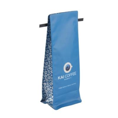 China High Barrier Printing Aluminum Foil Side Gusset Coffee Bags OEM With Zipper / Tin Tie for sale
