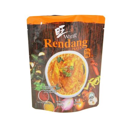 China 120 Micron Retort Sauce Plastic Packaging High Temperature Cooking Bags for sale