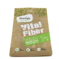 China Aluminium Foil Kraft Paper Pouch Flat Bottom  Bag 120micron Gravure Printing for sale