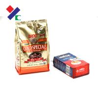 China Flat Bottom / Square Bottom Plastic Bags 1.5kg Biodegradable For Coffee Beans Espresso for sale
