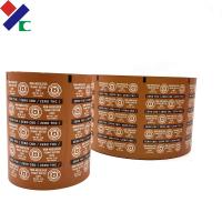 China Candy Chocolate Bar Packaging Printed Bopp Plastic Film Roll 30micron for sale