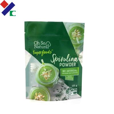 China YC Clear Plastic Stand Up Zipper Pouch Custom Printed CPST For Snack Nuts for sale