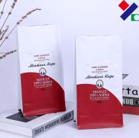 China 100g 5lb Aluminium Foil Coffee Stand Up Pouches , Custom Coffee Bean Bags With Valve for sale