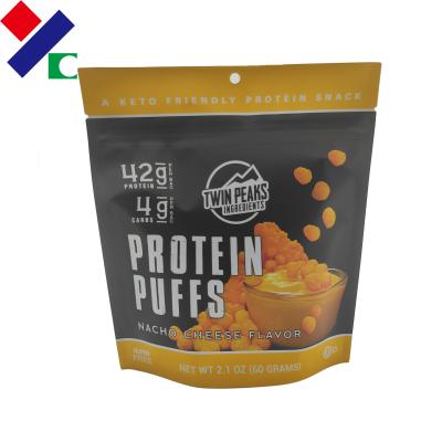 China VMPET Stand Up Zipper Pouch Oxygen Proof Resealable Zipper Bags 100 Micron For Snack for sale