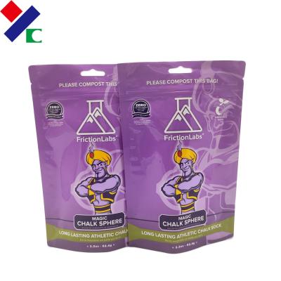 China 40 Microns Stand Up Zipper Pouch Bags , Compostable Plastic Food Bags With for sale
