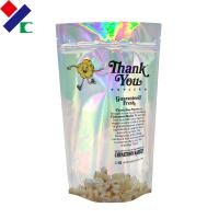 China Hang Hole  Stand Up Bags , 120 Micron Popcorn Packaging Pouch for sale