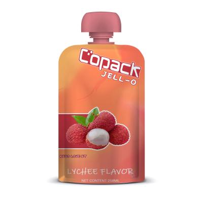 China Plastic Liquid Fruit Juice Drink Spout Pouch Packaging 200ml Reusable for sale