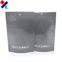 China Zipper Top Snack Food Stand Up Mylar Bags With Clear Window for sale