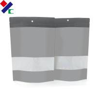 China Zipper Top Snack Food Stand Up Mylar Bags With Clear Window for sale