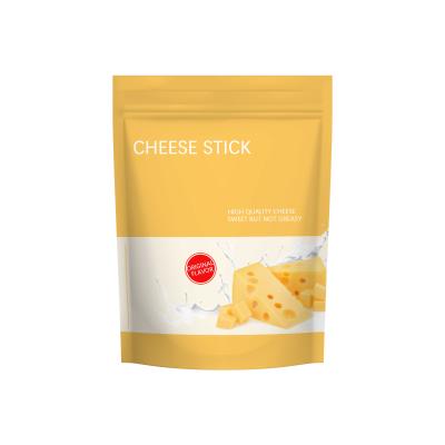 China Resealable Stand Up Zipper Bag 100G Sweet Candy Cheese Stick Aluminum Foil Packaging Bags for sale