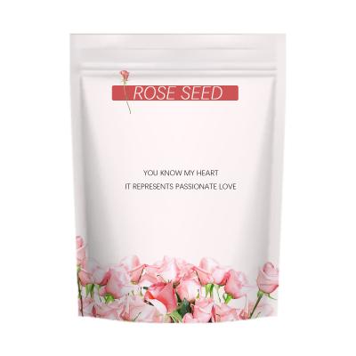 China Moisture Proof Stand Up Zipper Pouch Broccoli Grass Seeds Resealable Foil Bag for sale