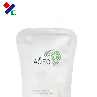 China 10G 15G Plastic Foil High Barrier Spout Pouch Packaging for Men And Women Cleanser for sale
