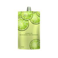 China Customized Top Spout Pouch Packaging 100ml Shower Gel Shampoo Packaging Bag for sale
