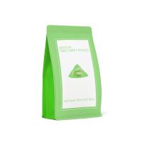 China Custom Logo Flat Bottom Box Pouches For Candy Packaging Resealable Zipper 100G for sale
