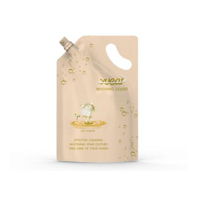 China High Barrier 1000ml Spout Pouch Packaging With Handle for sale
