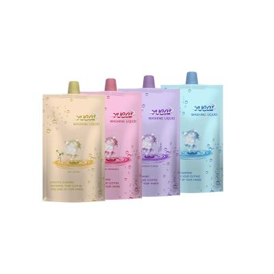 China Gravnre Printing 50ml Spout Pouch Packaging For Detergent for sale