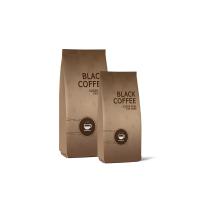 China Customized Black Coffee Side Gusset Bags Moisture Proof for sale