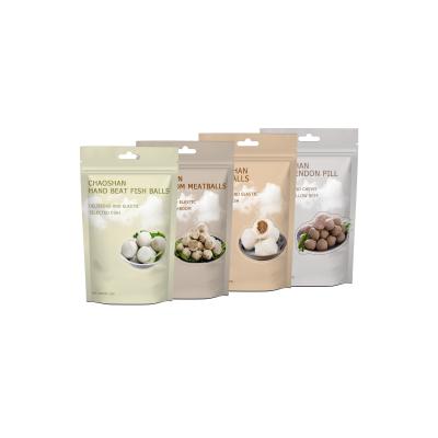 China Kraft Paper / PLA Biodegradable Stand Up Pouches Custom Printed Foil Laminated Mylar Bags for sale