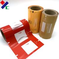 China CMYK Wrap Film Roll Easy Tear Ice Pop Jelly Strip Stick Automatic Plastic Packing for sale