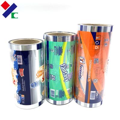 China FDA Food Packaging Film Roll Multiple Layer Laminated Plastic Knife Fork Packing 120 Pieces for sale