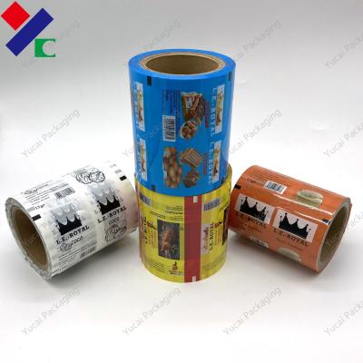 China Laminated Heat Sealable Flexible Food Packaging Film Roll 120mic Thickness for sale