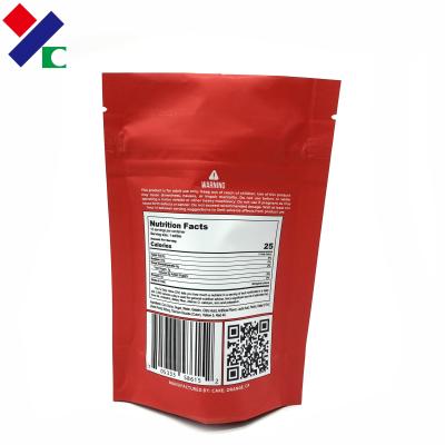 China Children Proof Stand Up Zipper Pouch Mango Cake Matte Vanish Packaging Bags for sale
