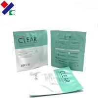 China Beauty Makeup Hdpe Kraft Paper Three Side Seal Pouch Custom Printing With Logo for sale