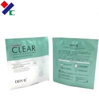 China Beauty Makeup Hdpe Kraft Paper Three Side Seal Pouch Custom Printing With Logo for sale