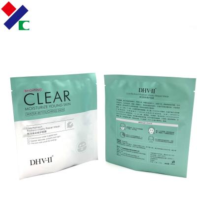 China Beauty Makeup Hdpe Kraft Paper Three Side Seal Pouch Custom Printing With Logo for sale