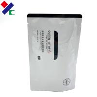 China Matte Three Side Seal Pouch Aluminum Foil Facial Mask Bags With Tear Notch for sale