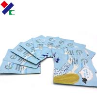 China Rotogravure Printing Three Side Seal Pouch Facial Mask Packaging Aluminum Foil Lining Inside for sale