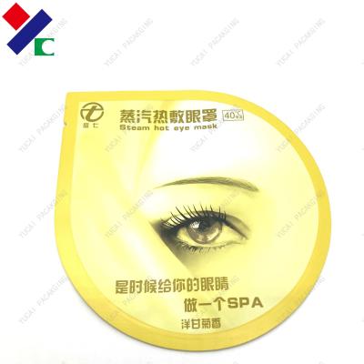 China Hight Barrier Aluminum Foil Printed Plastic Pouch 180 micron for Eye Mask for sale
