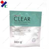 China SGS 3 Side Seal Pouch Easy Tear Custom Logo Plastic Mask Packaging Bags for sale