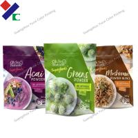 China Plastic Packets Heat Sealable Food Bags For Organic Powder Strawberry Flavour for sale