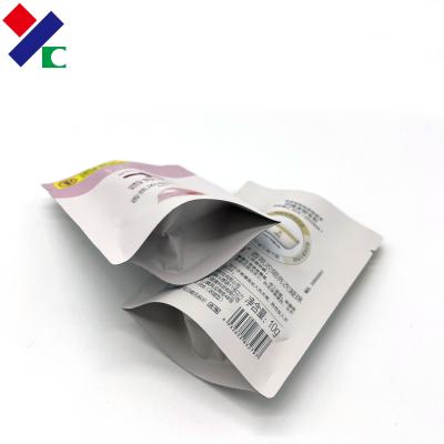 China Custom Printing Glossy Aluminium Foil Zip Lock Pouches For Coffee Bean Biscuit for sale