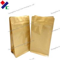 China Biodegradable Stand Up Zip Lock Kraft Paper Bag With Window Snack Packaging for sale