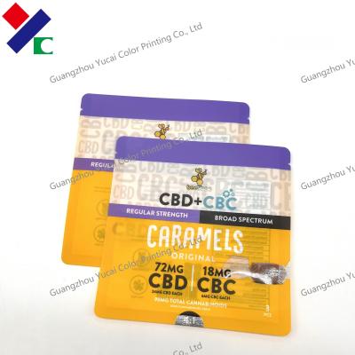China Mini Flat Metallic Foil Nut Mylar Three Side Seal Pouch With Labels Vacuum Bag Bopp Disposable for sale