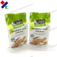 China Recyclable Resealable Flat Bottom Packaging Bag Food Grade Spot Color for sale