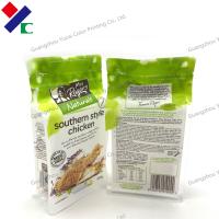 China Recyclable Resealable Flat Bottom Packaging Bag Food Grade Spot Color for sale