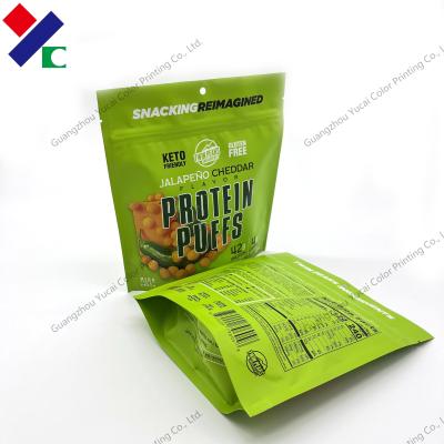 China Eco Friendly Stand Up Zipper Pouch Spicy Flavour Popcorn Packaging Bags Long Shelf Life for sale