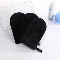 China Self Tanning Mitt Applicator For Back Face Body  Double Side Microfiber Sunless Tanner Glove for sale