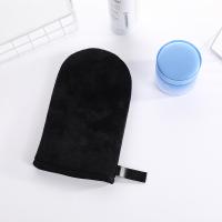 China Self Tanning Mitt Applicator For Back Face Body  Double Side Microfiber Sunless Tanner Glove for sale