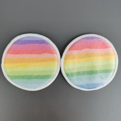 China Double Side Printed Reusable Makeup Remover Pad for sale