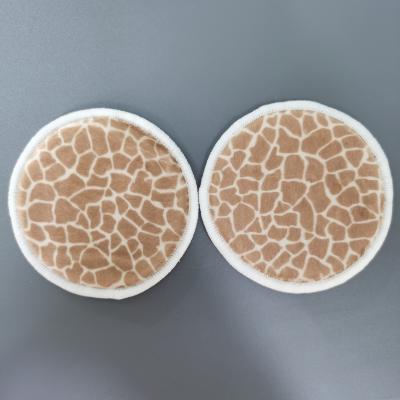 China Leopard Printed Reusable Makeup Remover Pad for sale
