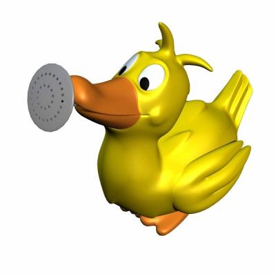 China BPA Free Vinyl Squeezing Rubber Ducks / Elephant Children'S Bath Toys Shower Head Animal Squirt Toy for sale